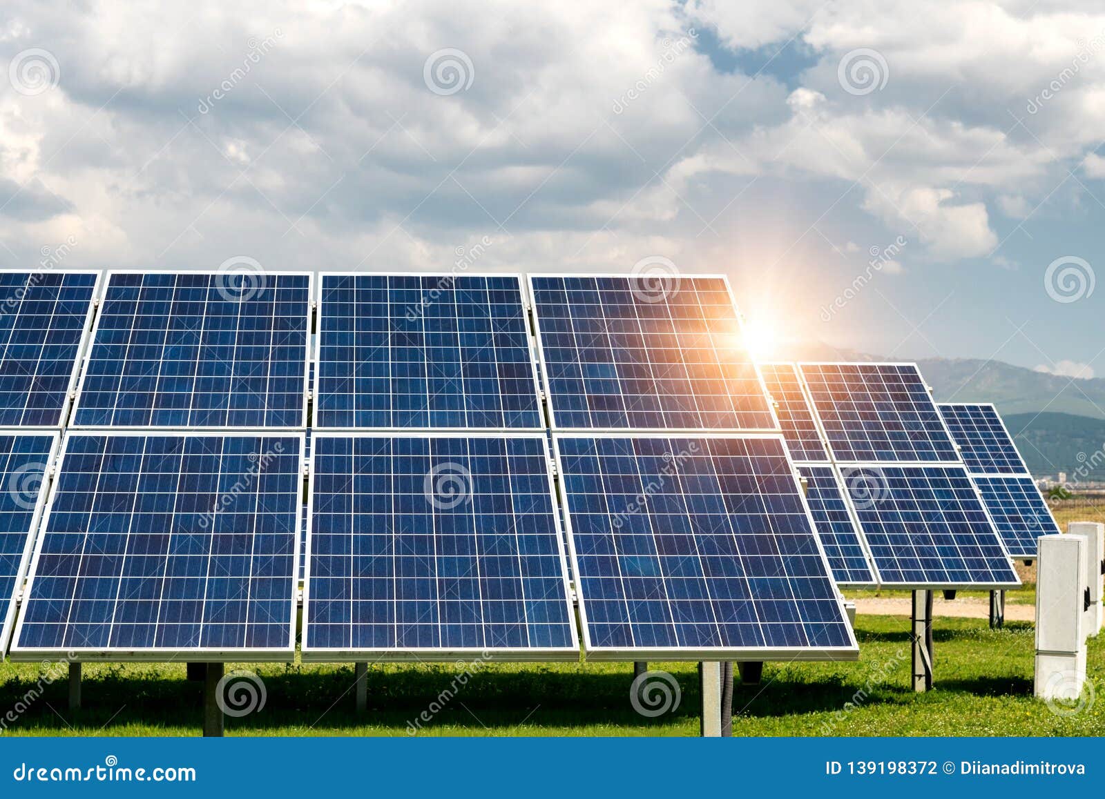 Solar Panel, Photovoltaic, Alternative Electricity Source Stock Photo ...