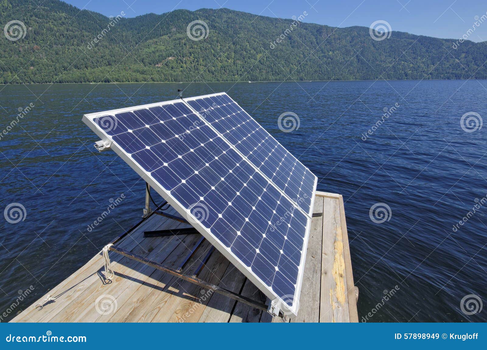Solar panel stock image. Image of altai, energy, power - 57898949