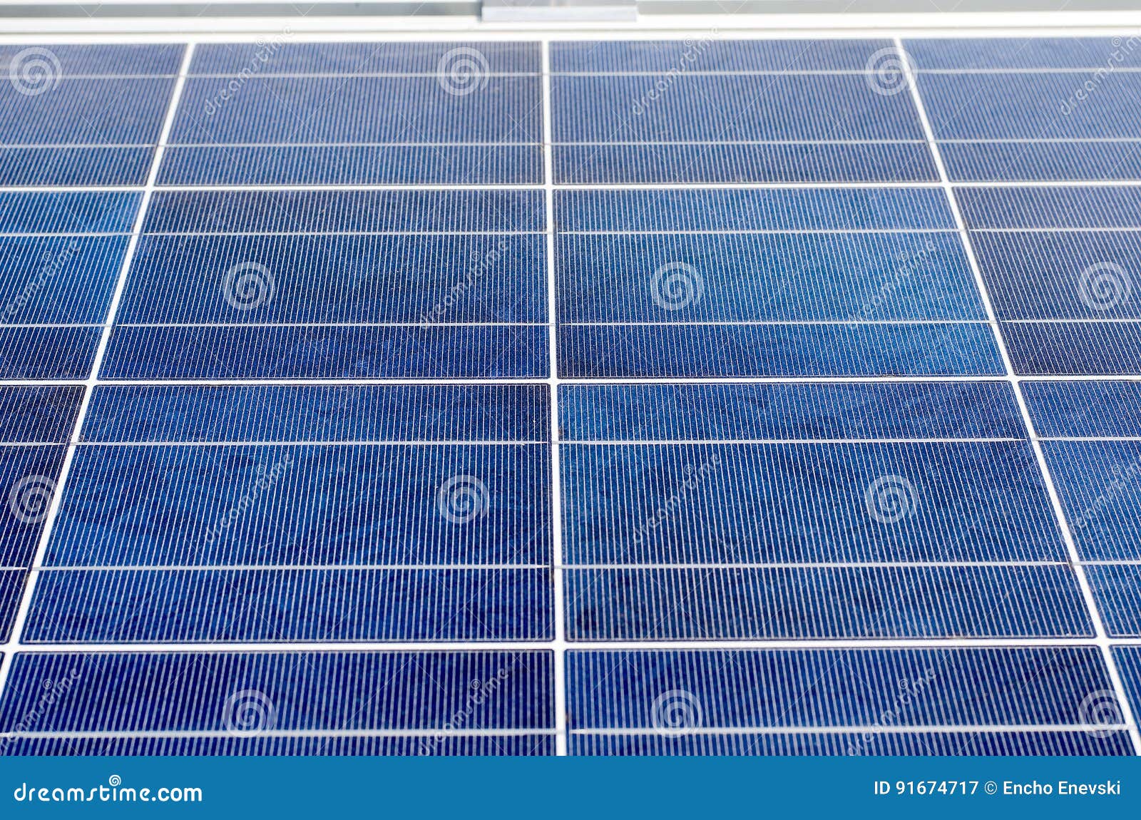 Solar Panel and Polycrystalline Photovoltaic Cells Stock Image - Image ...
