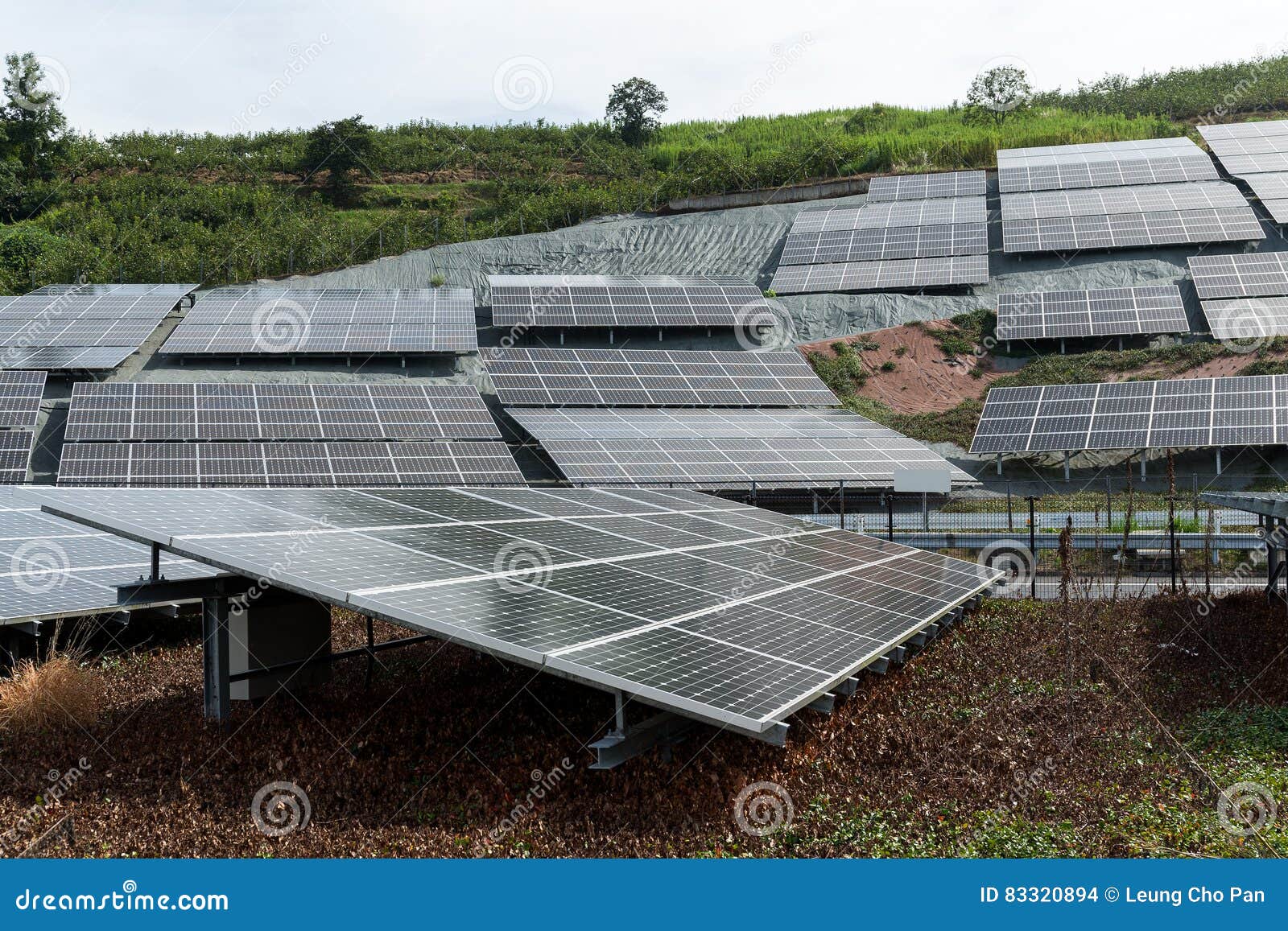 Solar panel power plant stock photo. Image of industry - 83320894