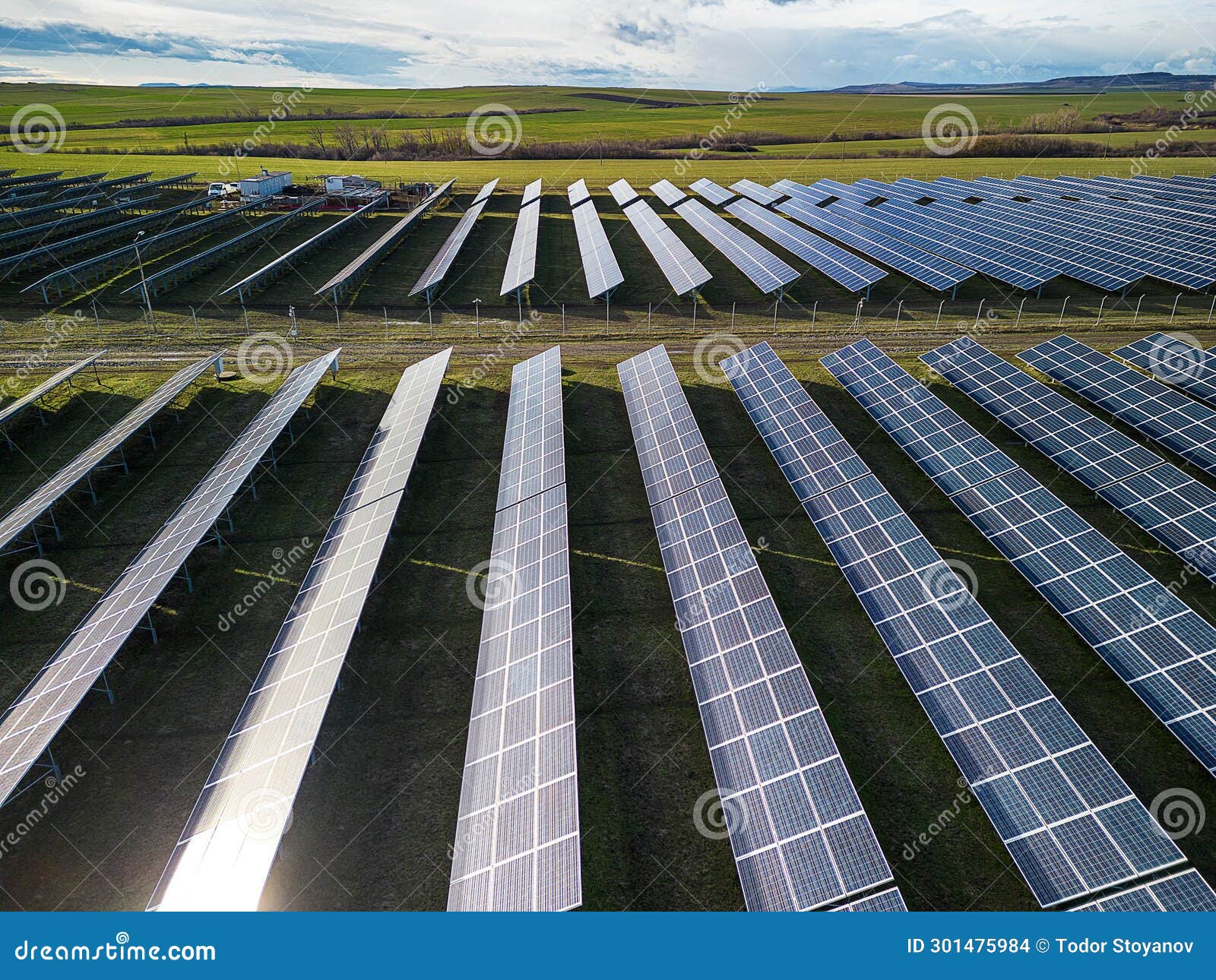 Solar Panel Produces Green, Environmentaly Friendly Energy from the ...