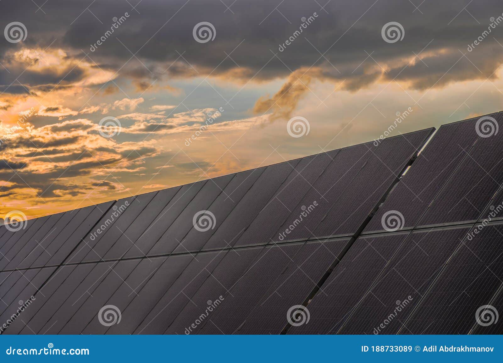 Solar Panel with Rain Drops on it. Stock Image - Image of photovoltaic ...