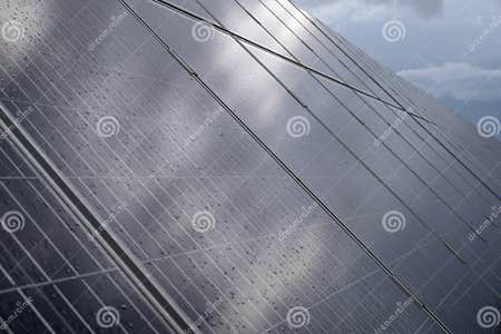 Solar Panel with Rain Drops on it. Solar Panel in Rain Stock Photo ...