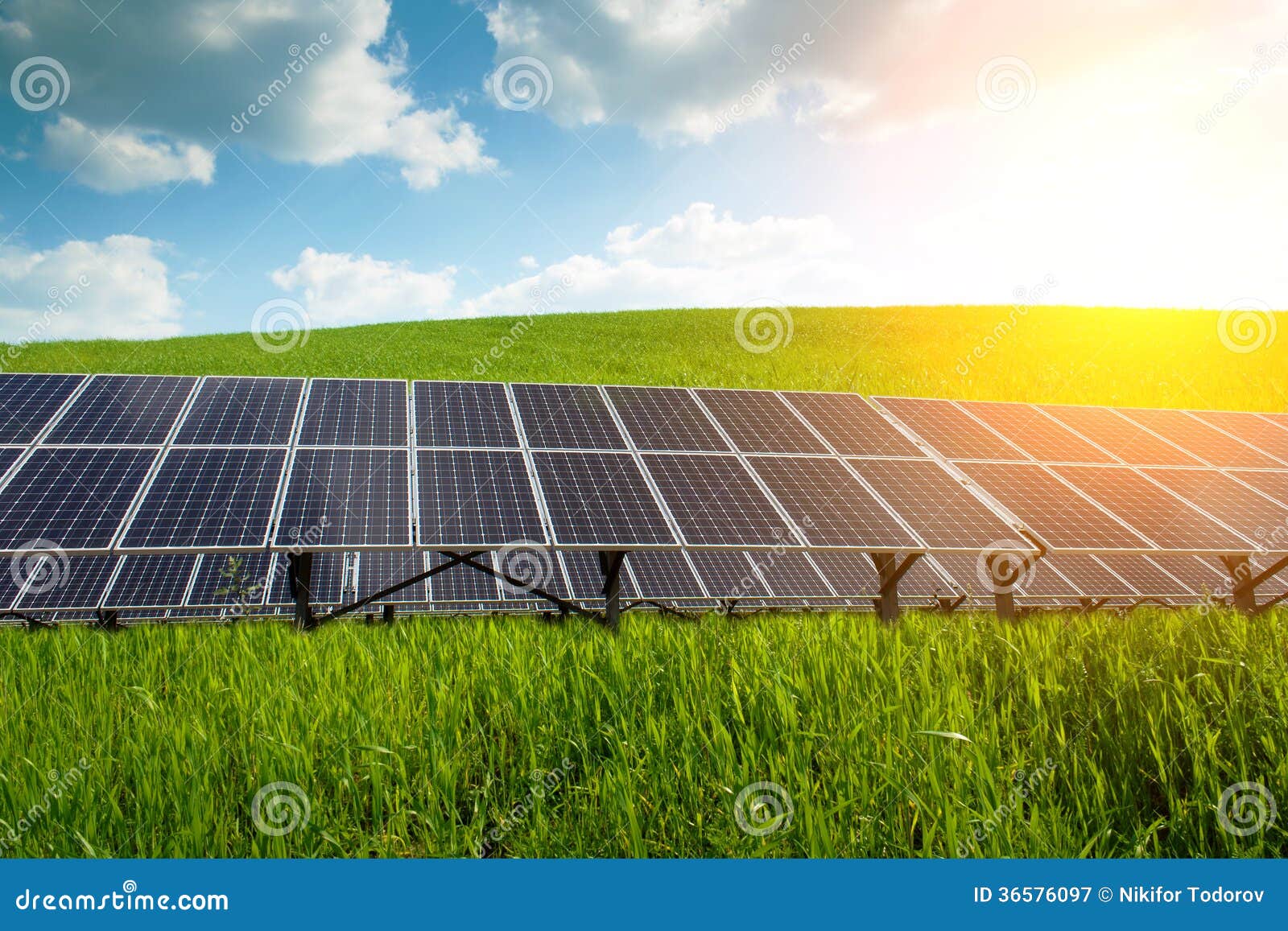 Solar Panel and Renewable Energy Stock Image - Image of collector ...