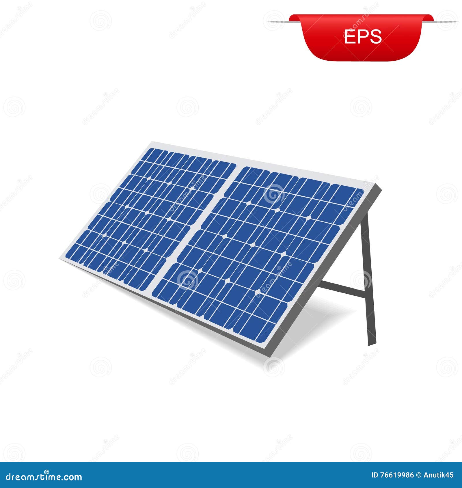 Solar Panel, Renewable Energy, Vector Illustration Stock Vector ...