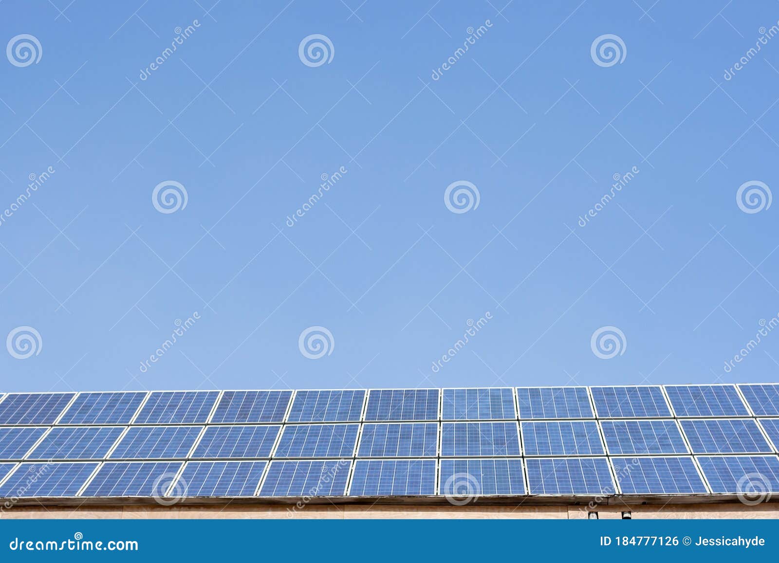 Solar Panel on a Rooftop Building Stock Photo - Image of architecture ...