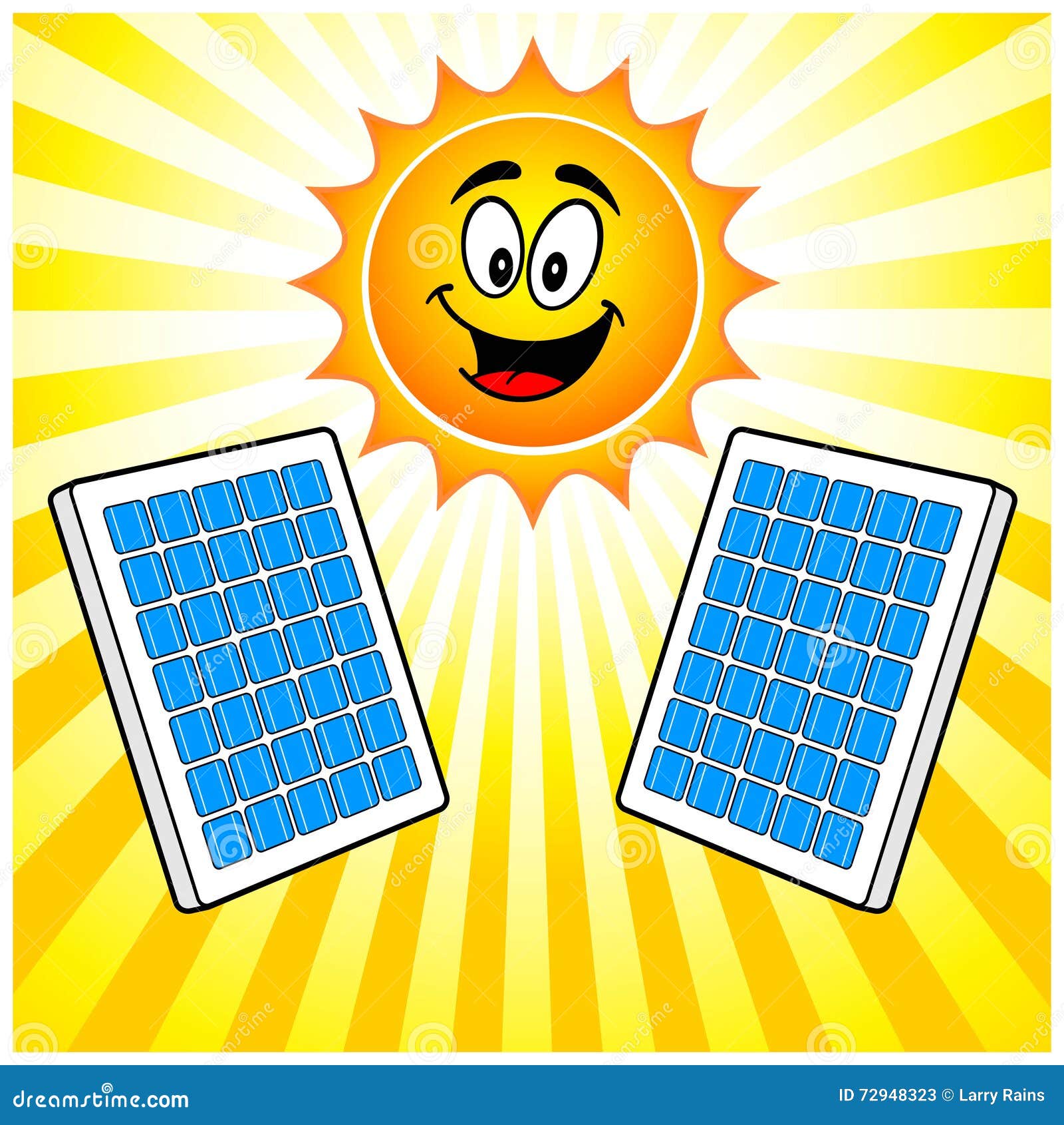 Solar Panel Sale stock vector. Illustration of fuel, orange - 72948323