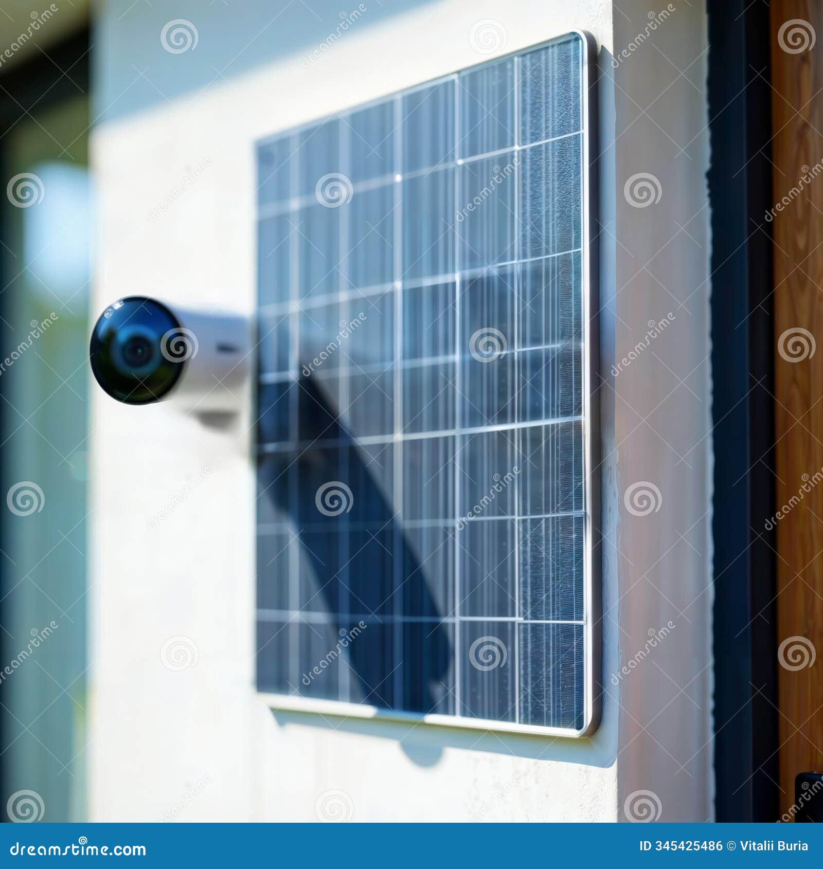 Solar Panel Integrated with Security Camera for Modern Safety ...