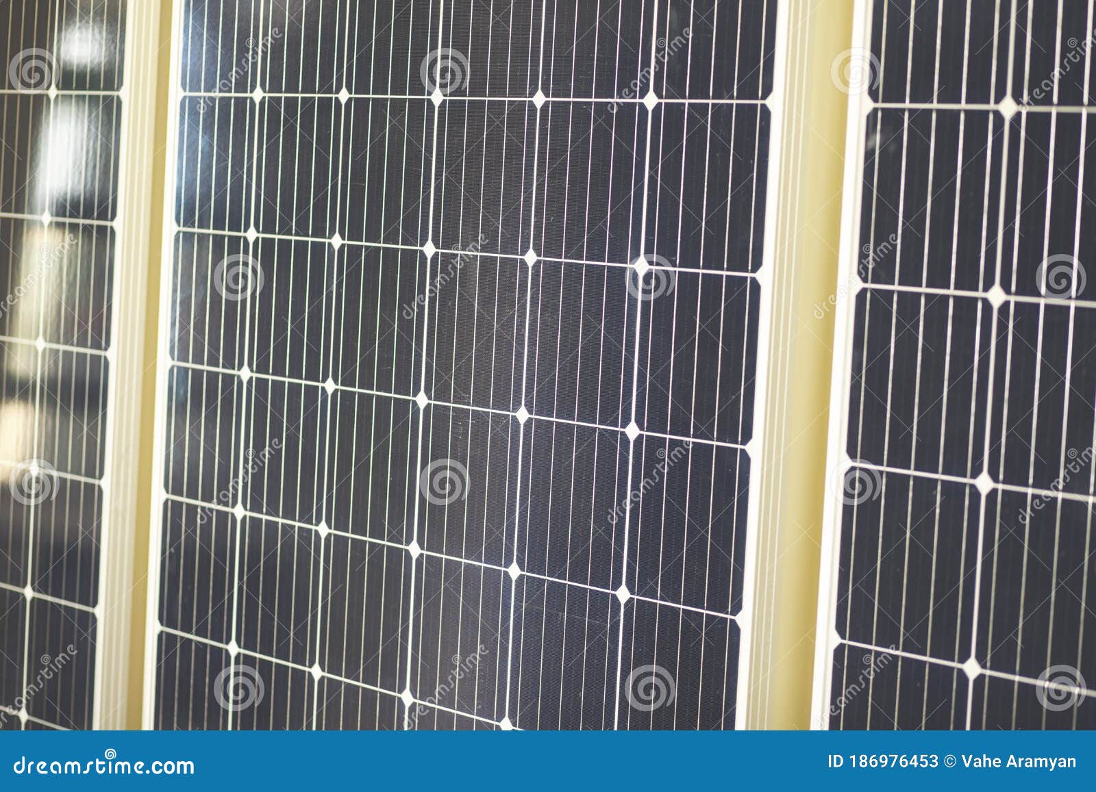 Solar Panel Showcase at Diy Hardware Store. Stock Image - Image of ...