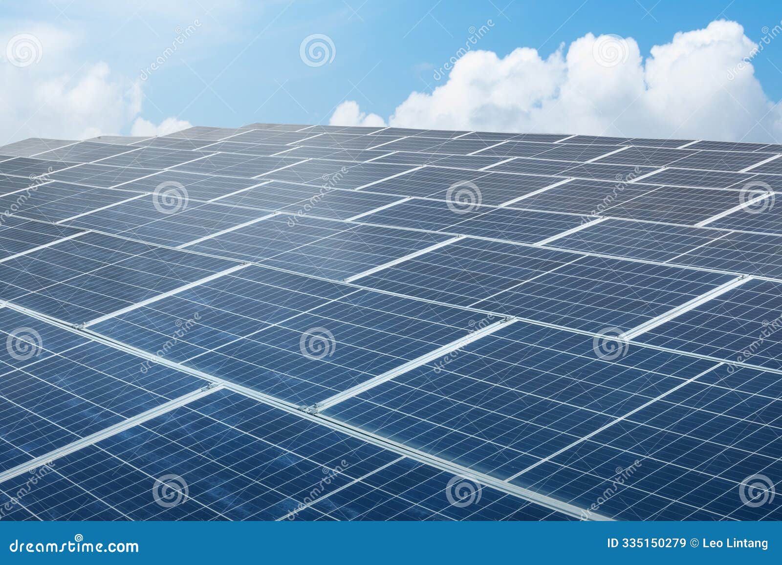 A Solar Panel is Shown in the Image, with the Sun Shining on it Stock ...