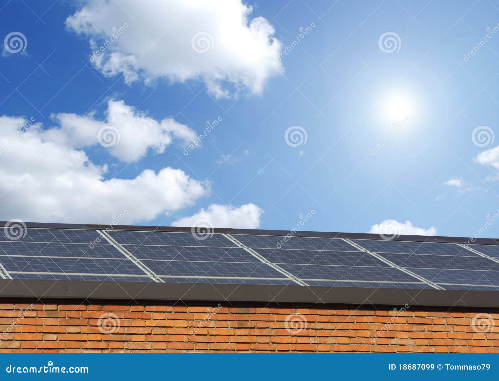 Solar panel sky stock image. Image of clear, ecological - 18687099