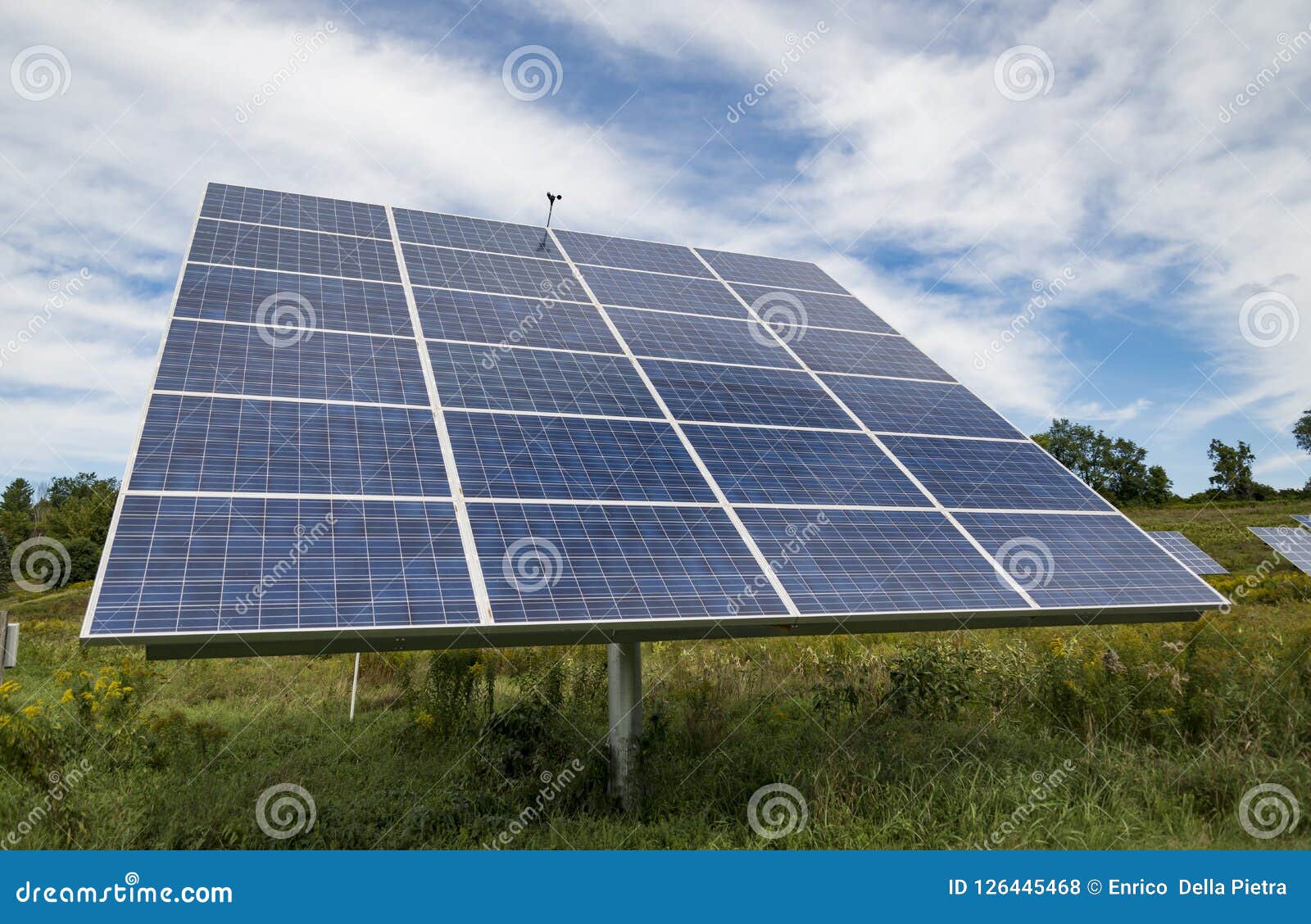 Solar Panel on Sky Background in America Stock Photo - Image of ...