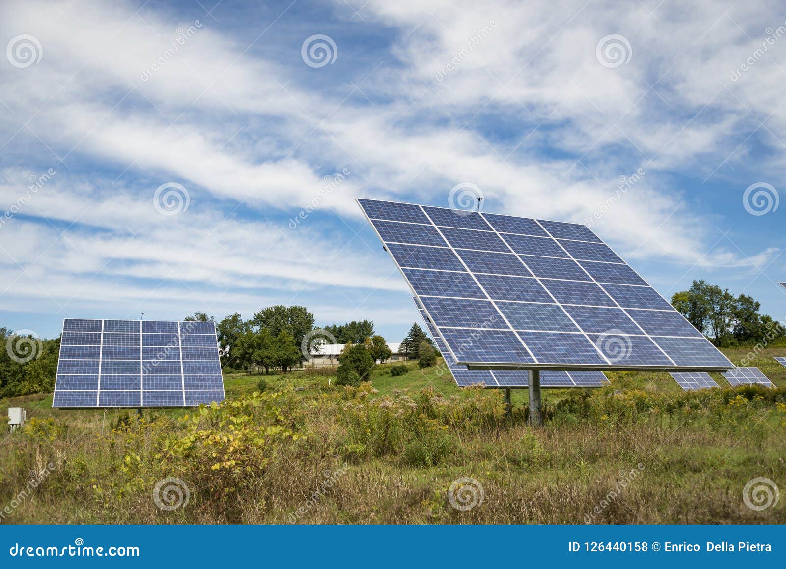 Solar Panel on Sky Background in America Stock Photo - Image of ...