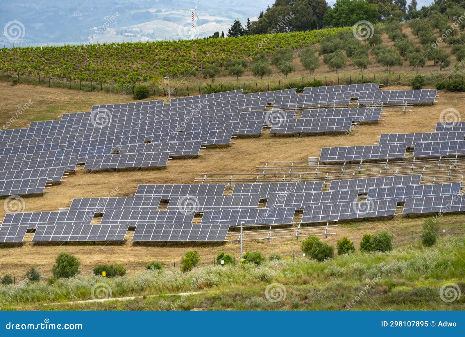Solar Panel Station stock image. Image of environmental - 298107895