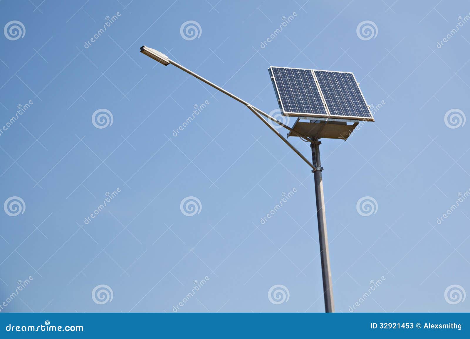 Solar Panel and Streetlight Stock Image - Image of electricity, supply ...
