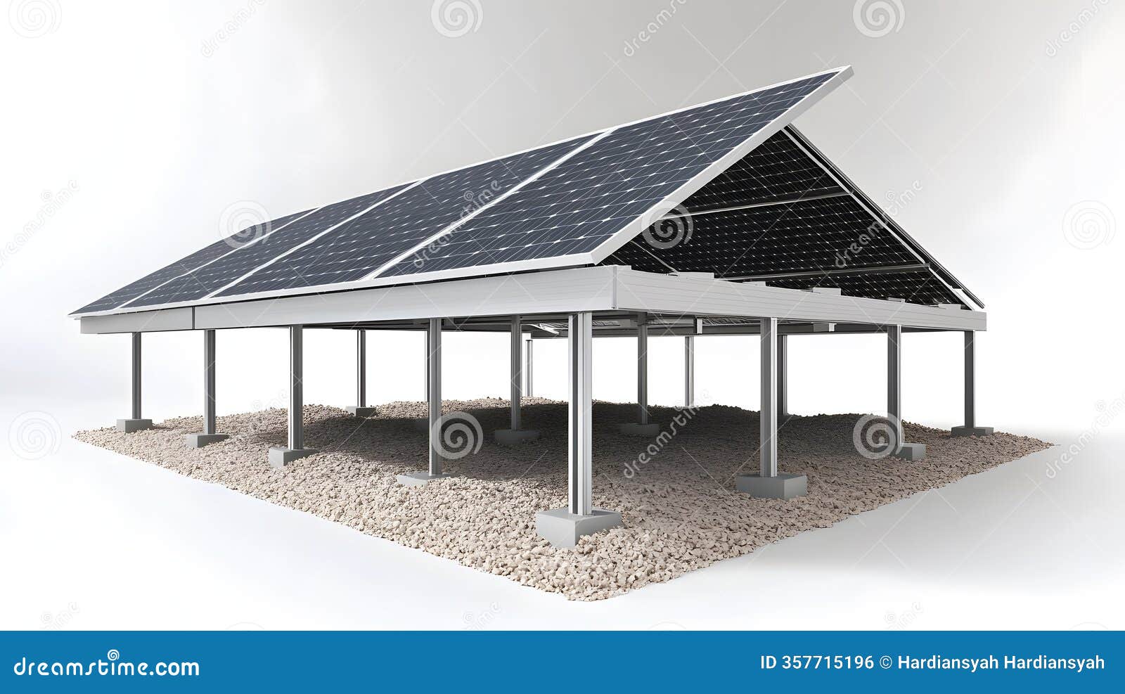 Solar Panel Structure for Renewable Energy Generation Stock ...