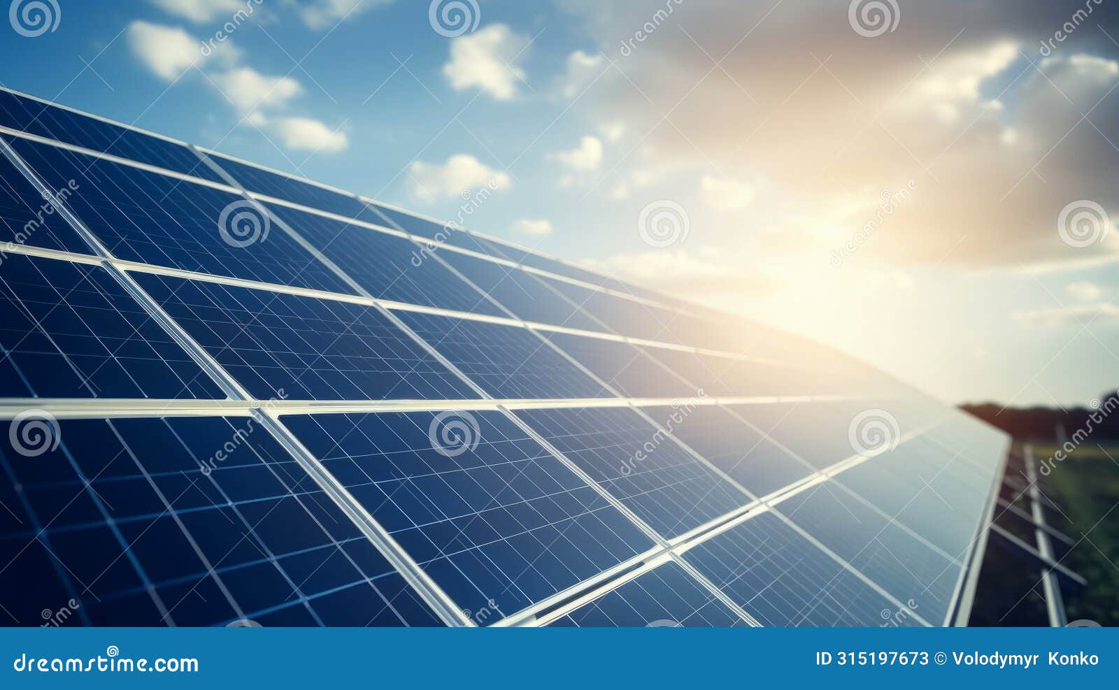 A Solar Panel with the Sun Shining Behind it Stock Image - Image of ...