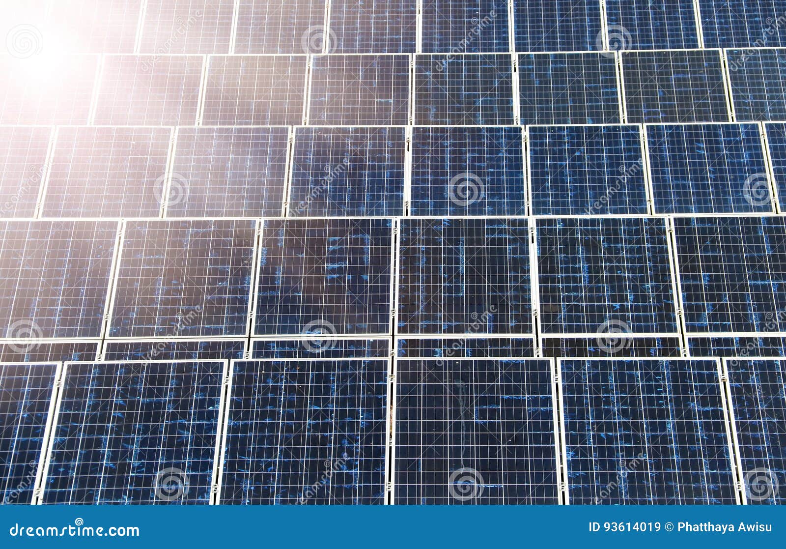 Solar panel with sunlight stock image. Image of friendly - 93614019
