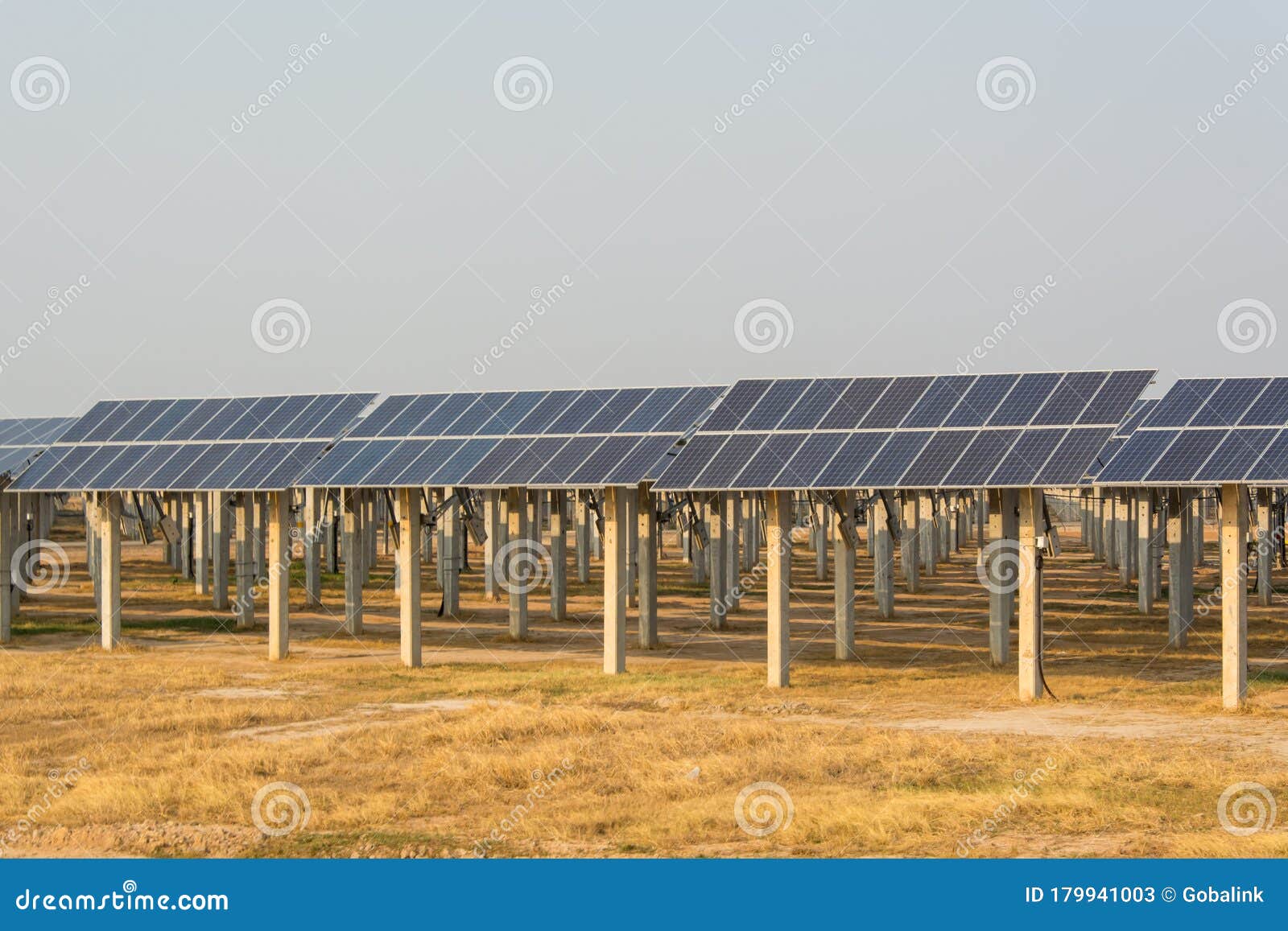 Solar panel stock image. Image of support, panels, renewable - 179941003