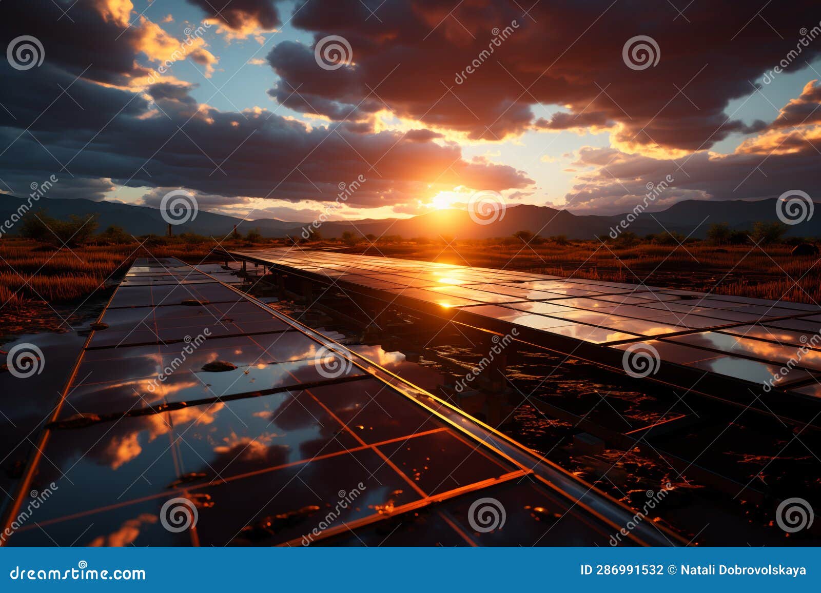 Solar Panel System for Energy Economy Stock Photo - Image of power ...