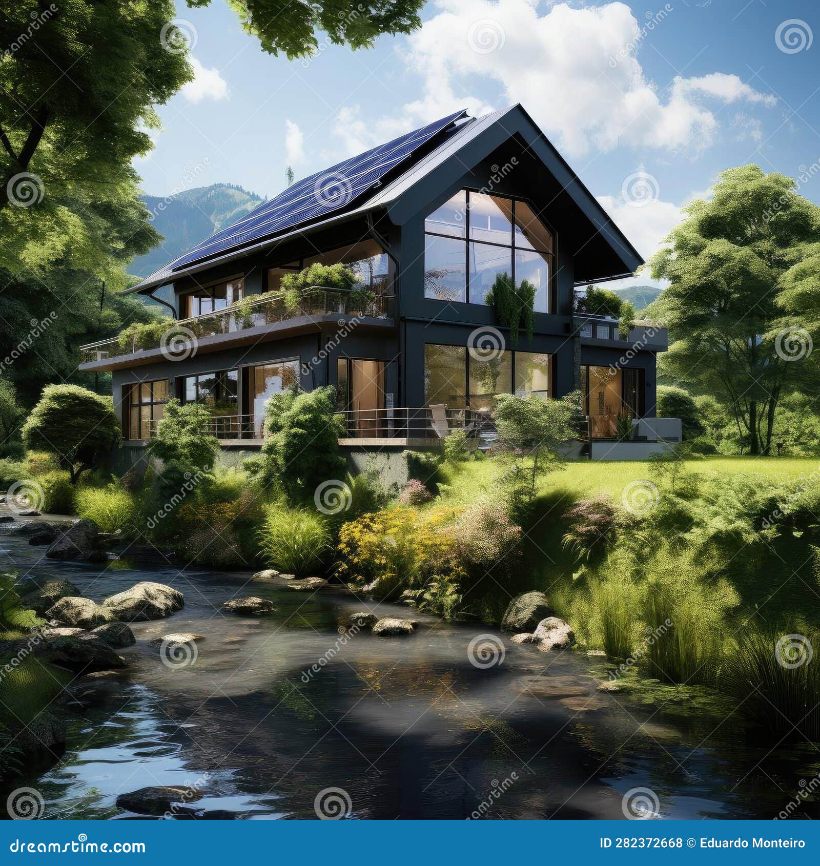 Remote Log Cabin With Stone Fireplace Nestled In A Dense Forest ...