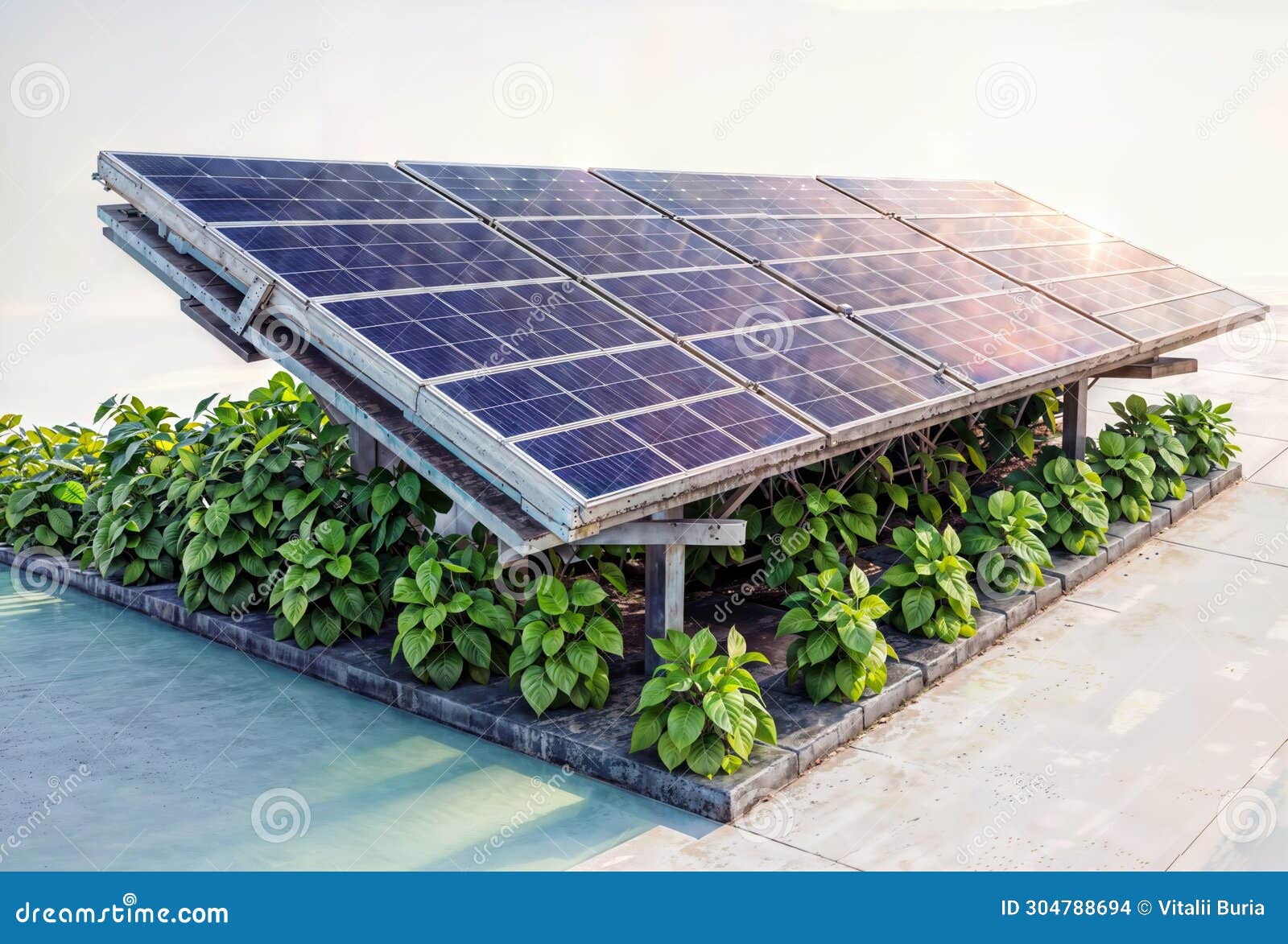Concrete Meets Green: a Solar System on a Slab, Surrounded by Thriving ...