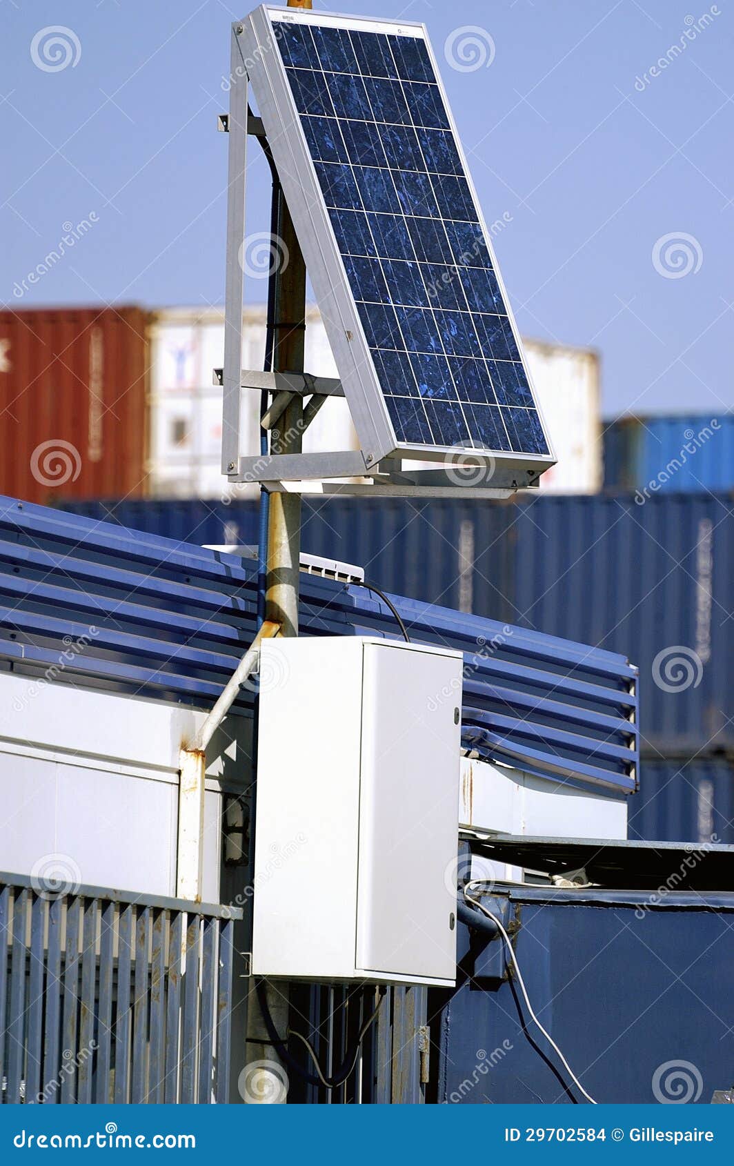 Solar panel to feed stock photo. Image of photovoltaic - 29702584