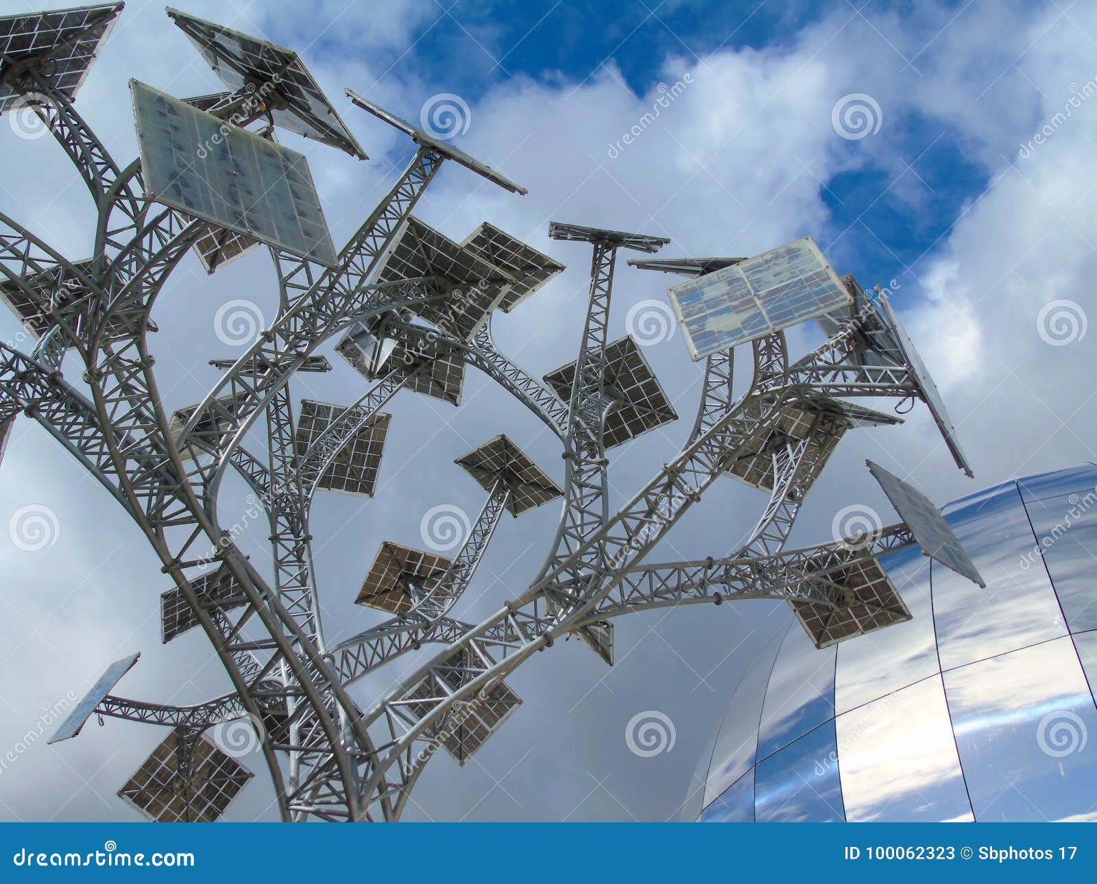 Solar Panel Tree, Bristol, England Editorial Stock Photo - Image of ...
