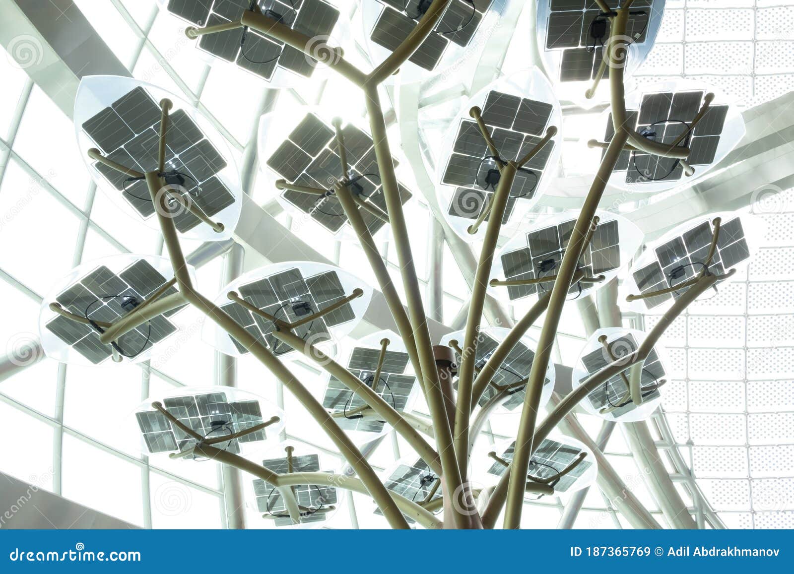 Solar Panel Tree Concept. Alternative Energy Stock Image - Image of ...