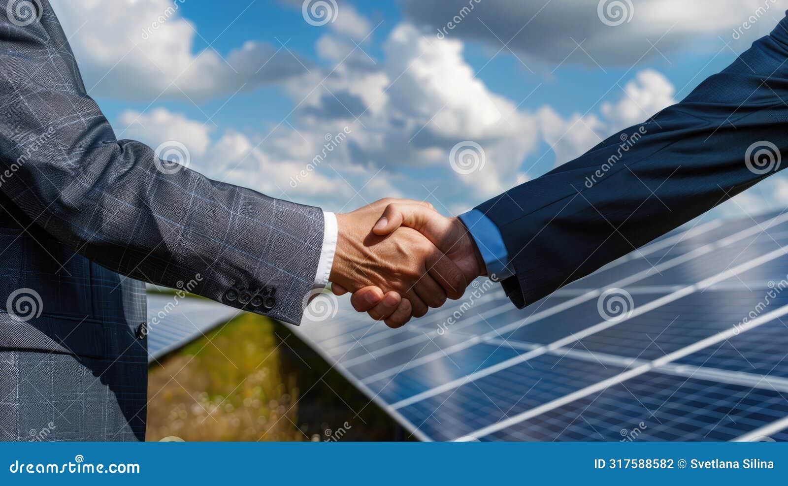 Before a Solar Panel Unit, Company Delegates Join Hands, Representing ...