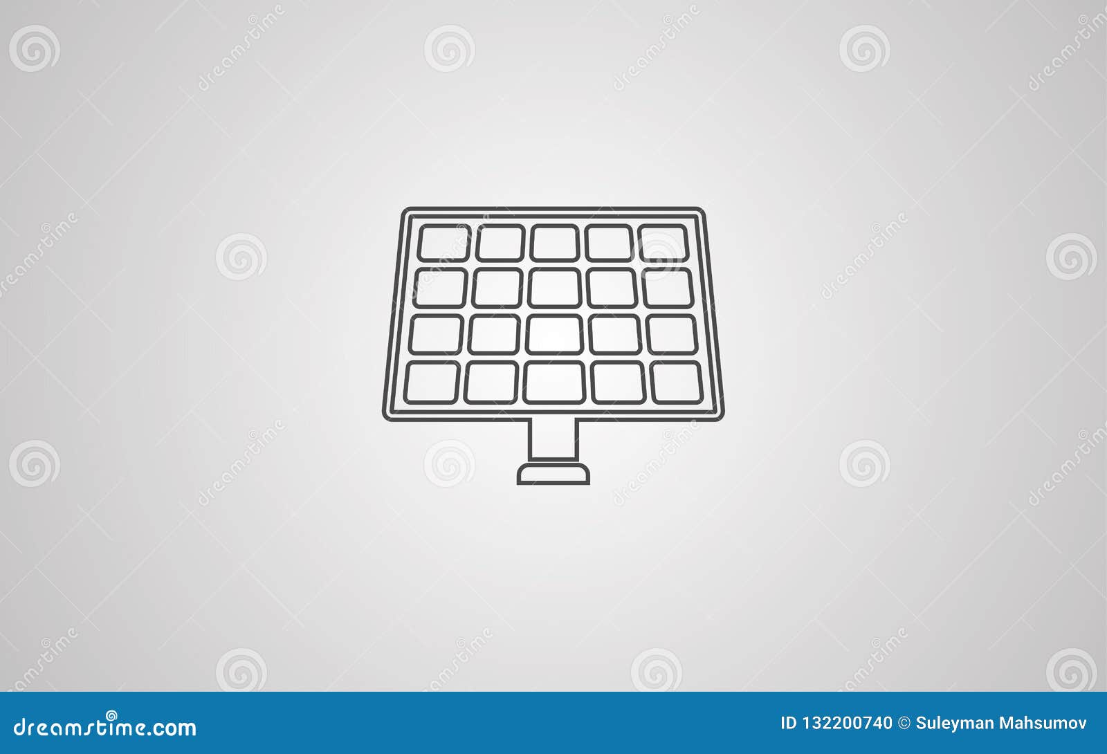 Solar Panel Vector Icon Sign Symbol Stock Vector - Illustration of ...