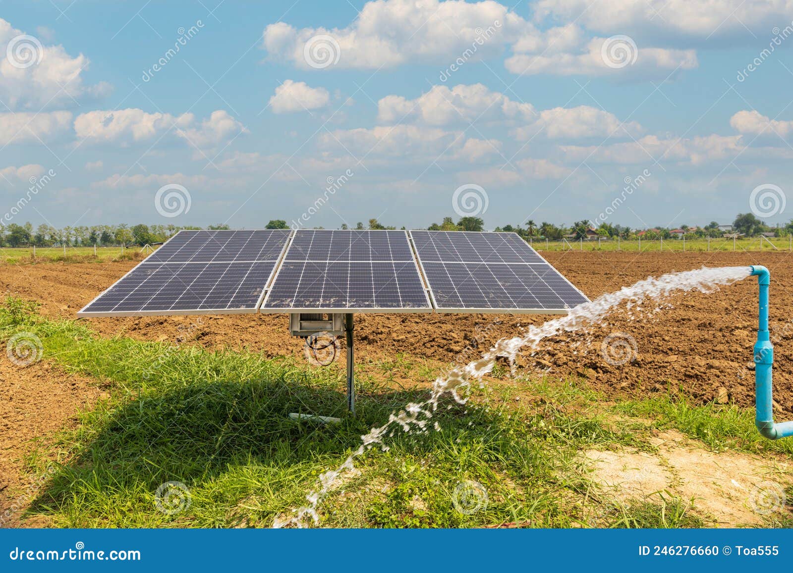 Water Tap Solar PV Rooftop Stock Image | CartoonDealer.com #75541039