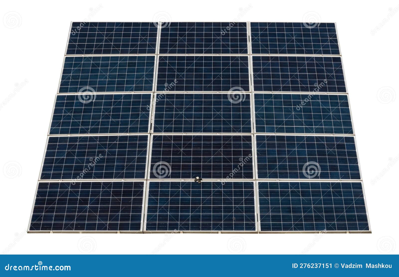 Solar Panel on a White Background. Ecology Stock Image - Image of ...