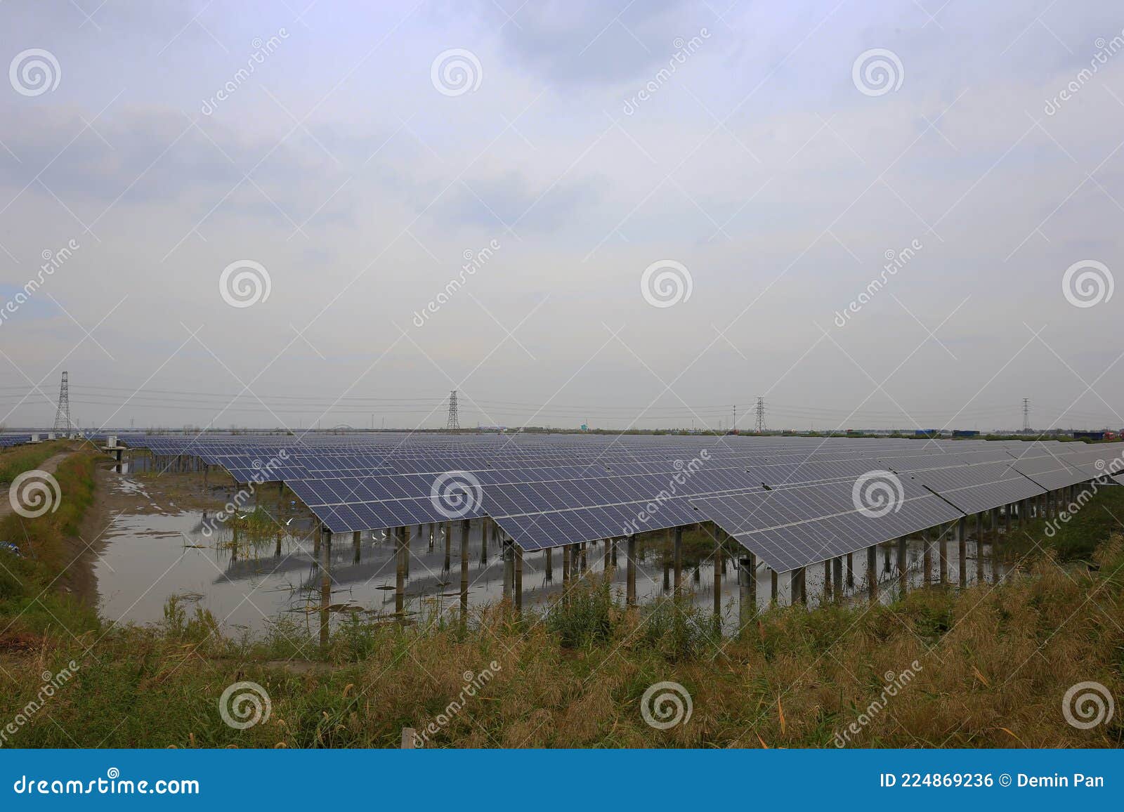 Solar panels stock photo. Image of blue, energy, generator - 224869236
