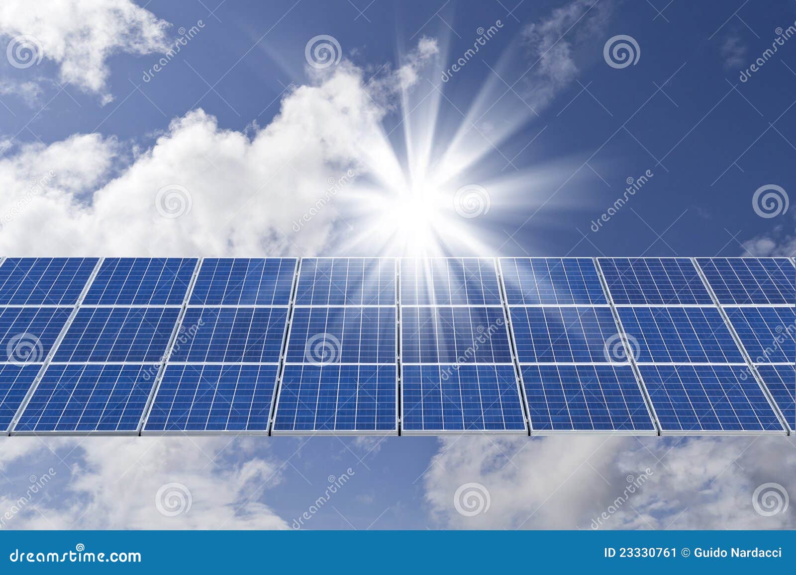 Solar panels stock image. Image of generator, electricity - 23330761