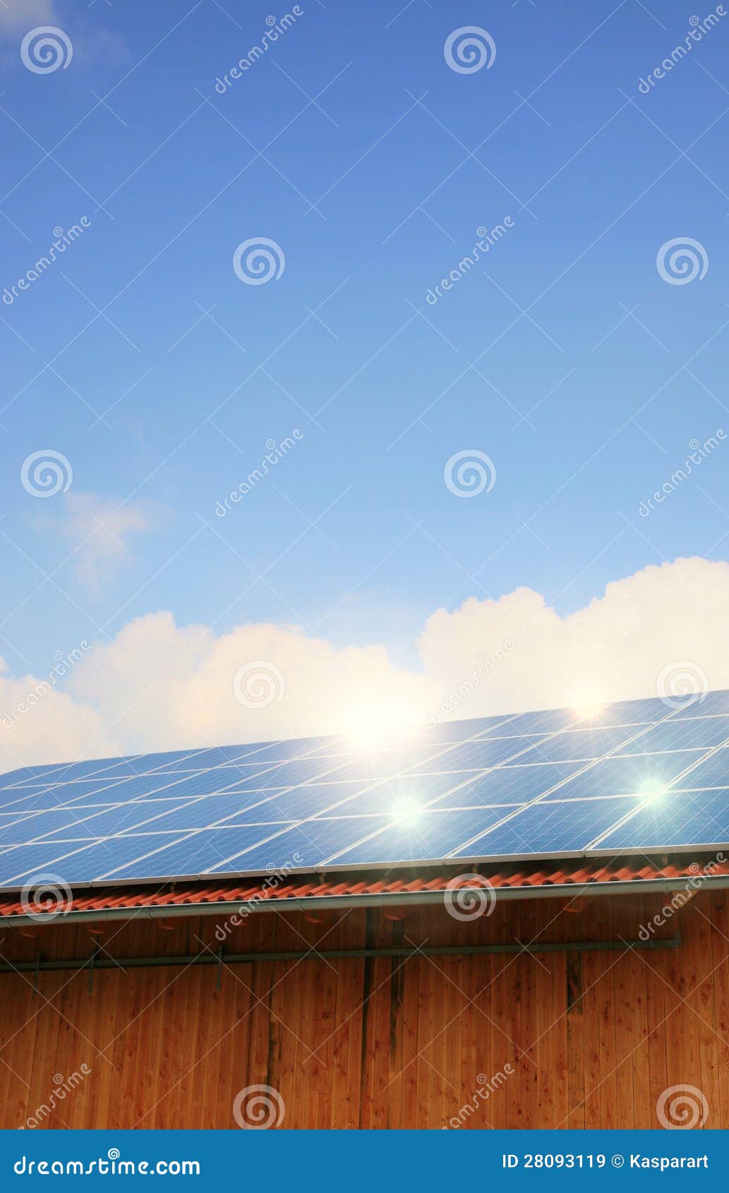 Solar panels in action stock image. Image of alternative - 28093119