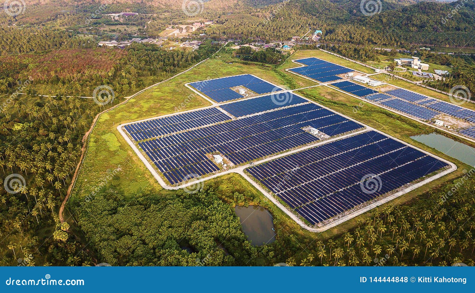 Solar Panels in Aerial View Stock Photo - Image of panels, view: 144444848