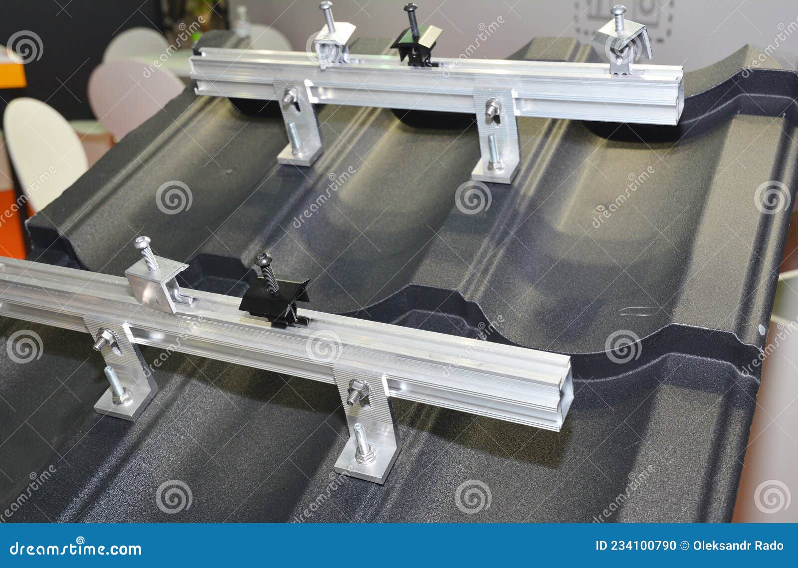 Solar Panels, Solar Array Mounting on the Roof. the Mounting System ...