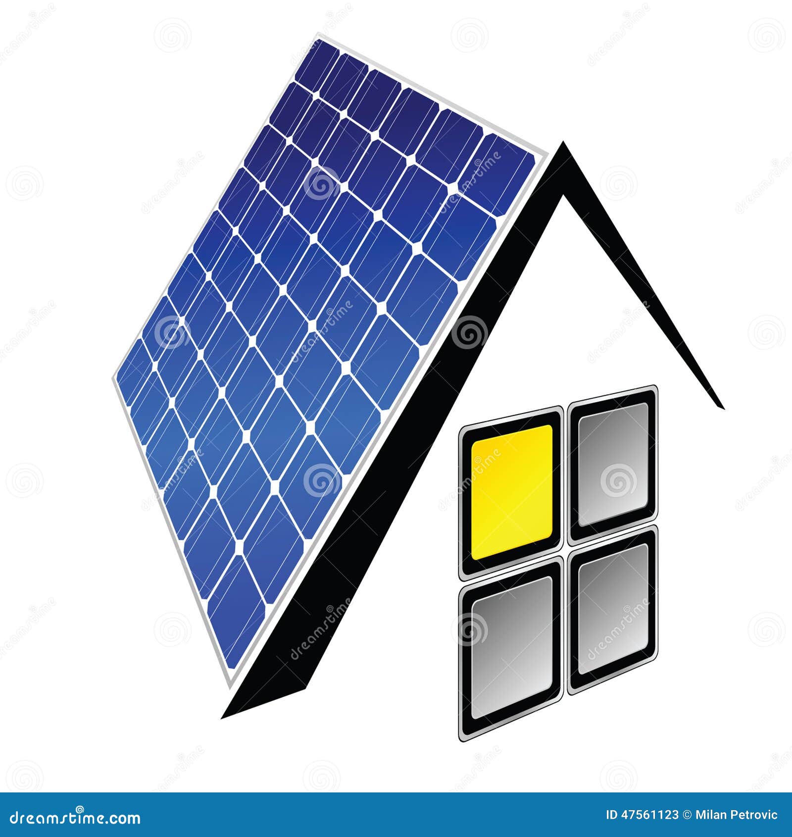Solar Panels Art Illustration Stock Vector - Illustration of cell ...