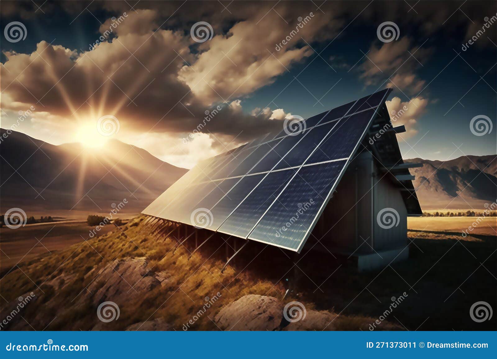 Solar Panels Atop the Roof Offer an Eco-friendly Solution for Energy ...