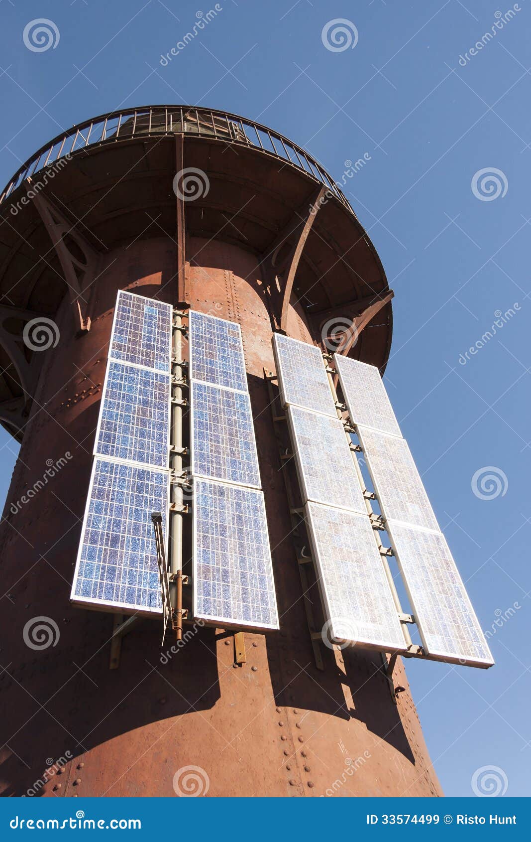 Solar Panels Attached To a Beacon Stock Image - Image of panel, beacon ...