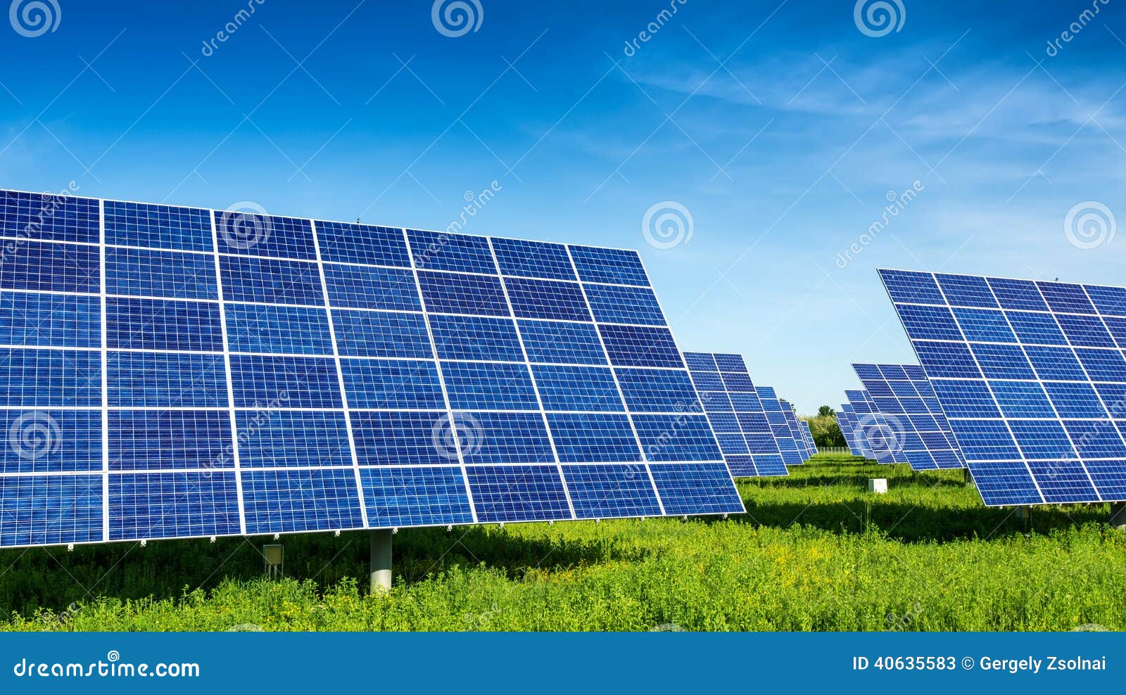 Solar Panels, Beautiful, Fabulous Landscapes Stock Image - Image of ...