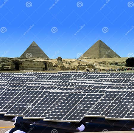 Solar panels in Egypt stock photo. Image of panel, electricity - 26383174