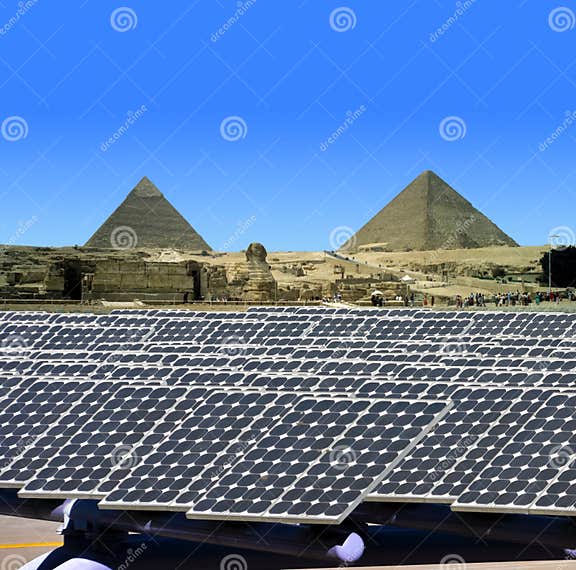 Solar panels in Egypt stock photo. Image of panel, electricity - 26383174