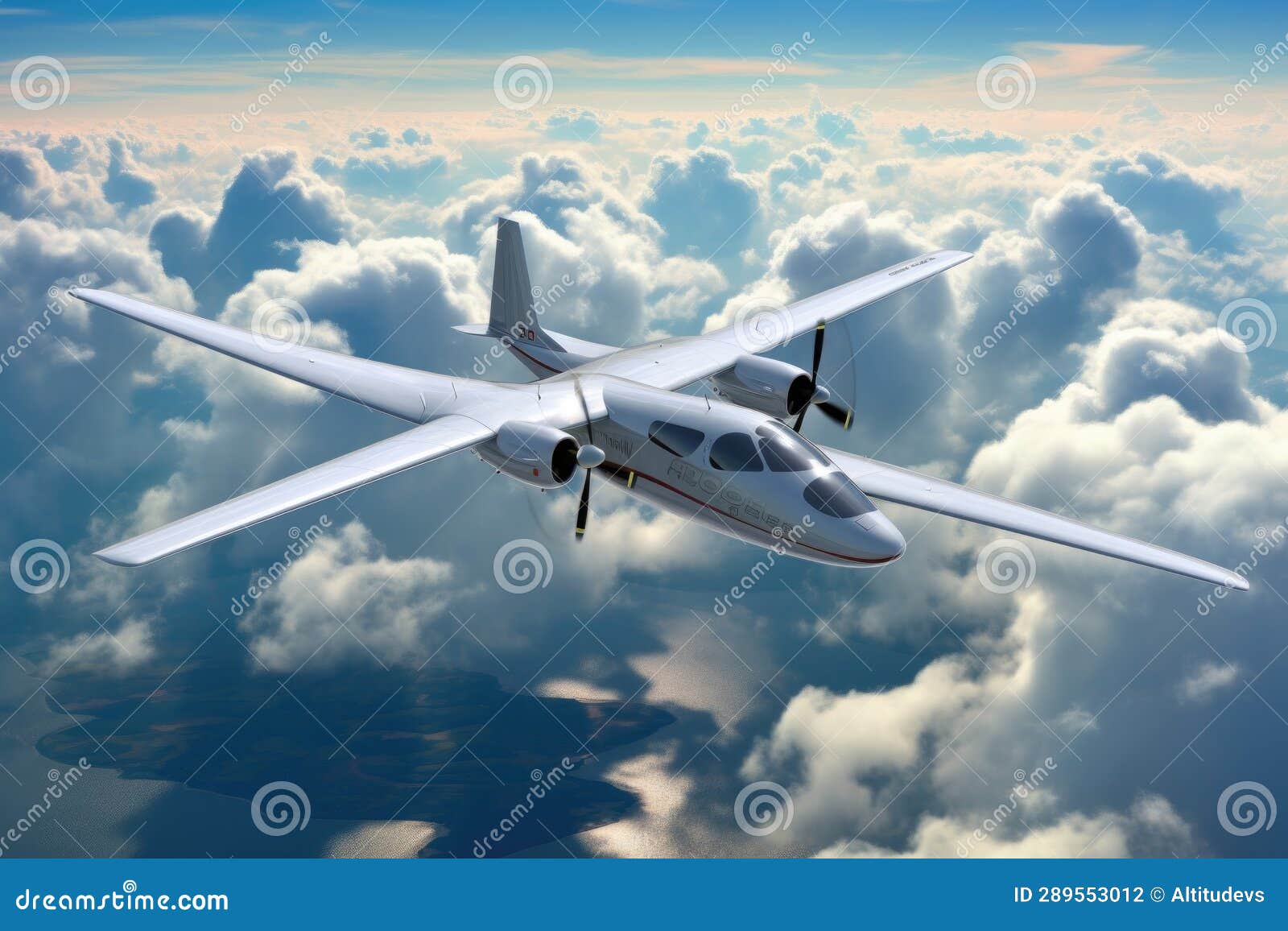 Solar Panels on Electric Airplanes Wings Stock Photo - Image of energy ...