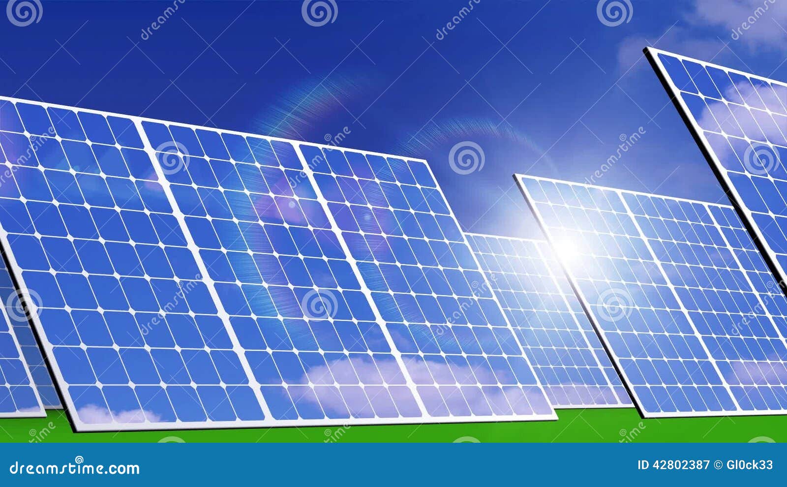 Solar panels stock video. Video of cell, aerial, ecology - 42802387