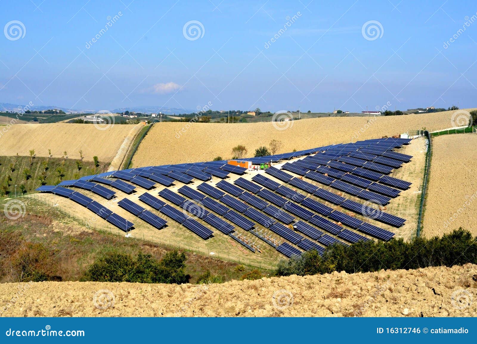 Solar panels field stock photo. Image of panels, cells - 16312746