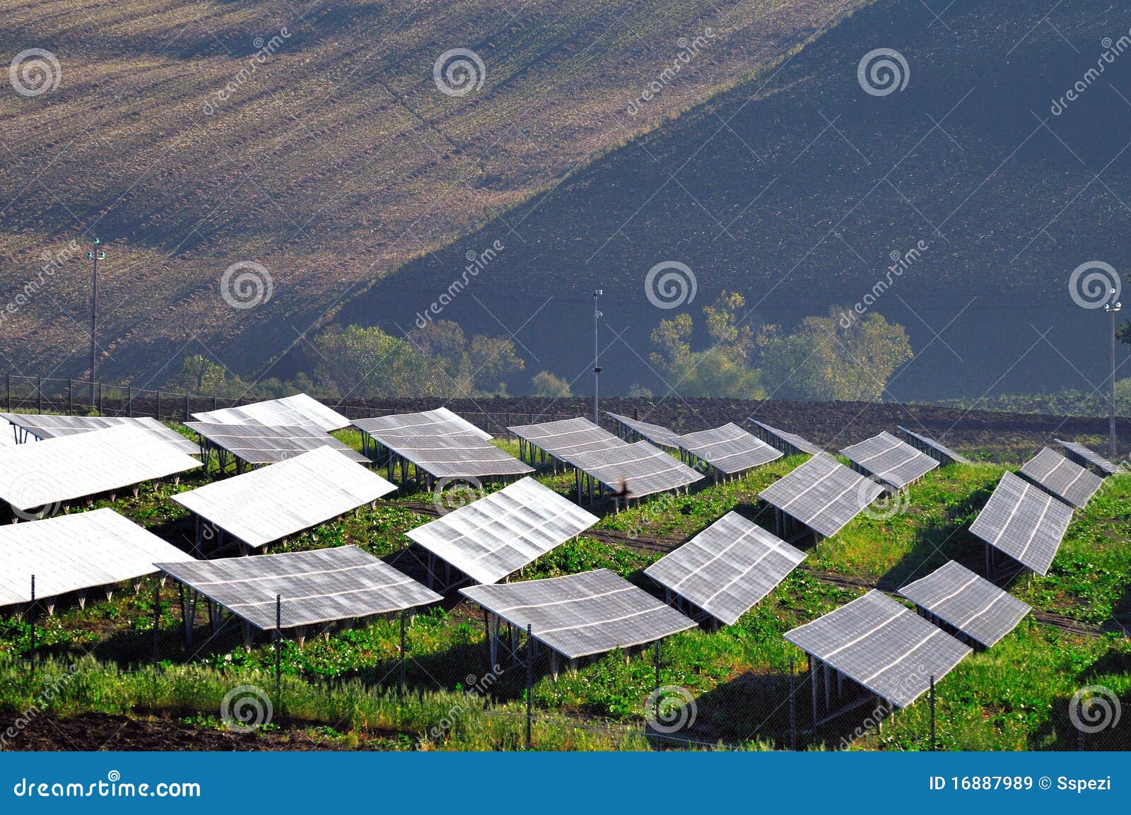 Solar panels on a field stock image. Image of panel, environment - 16887989