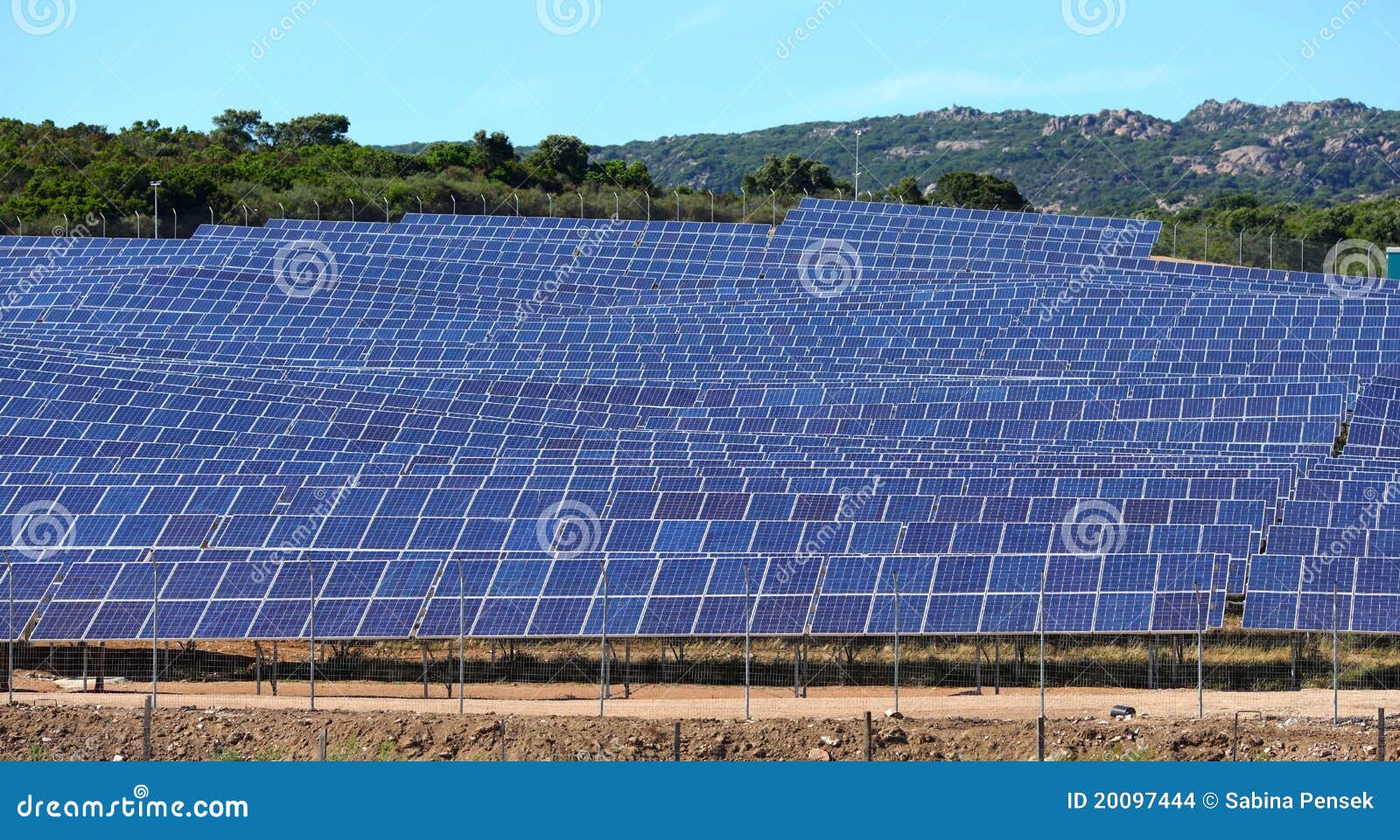 Solar panels field stock photo. Image of harnessing, panels - 20097444