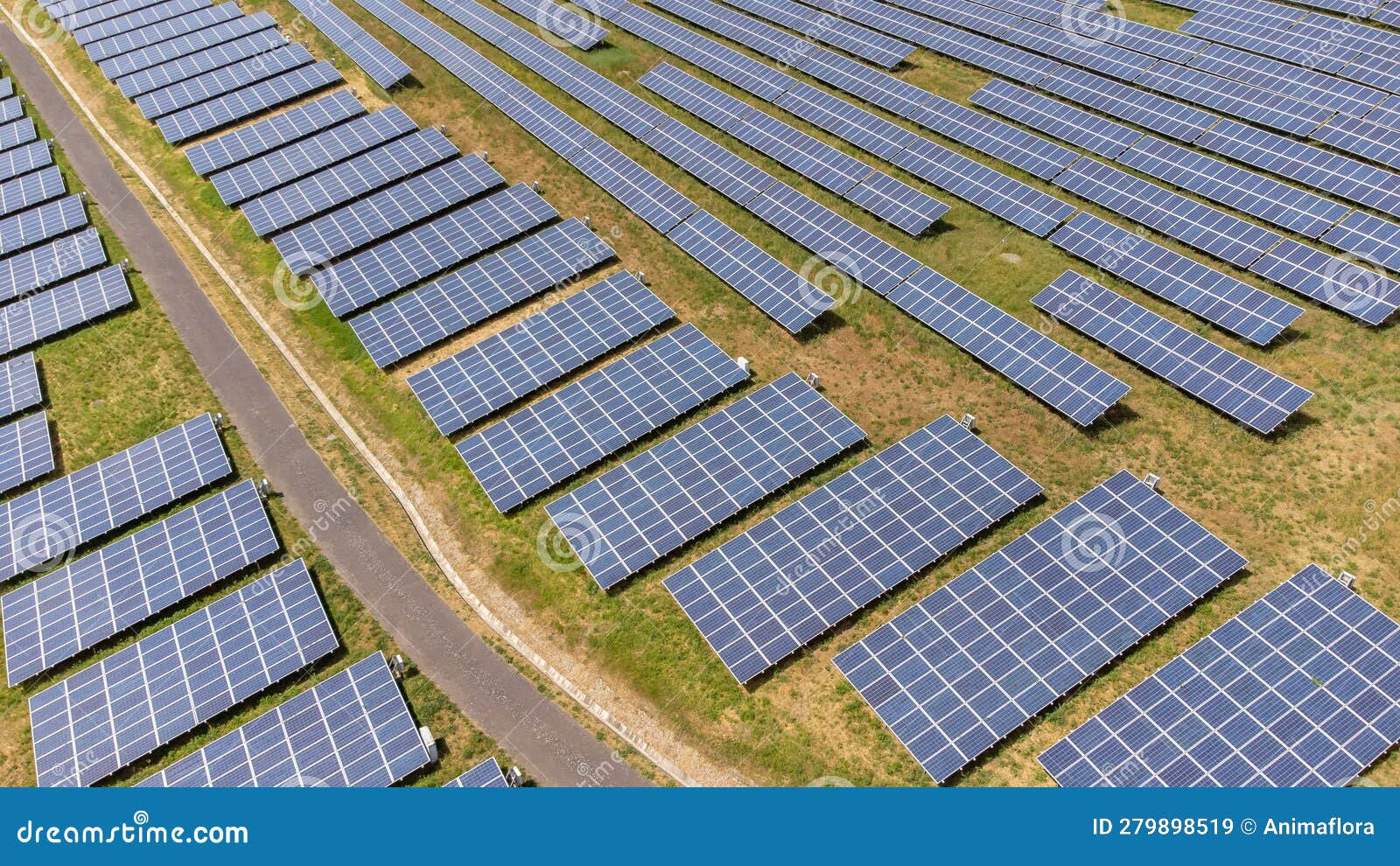 Solar panels on the field stock image. Image of fields - 279898519